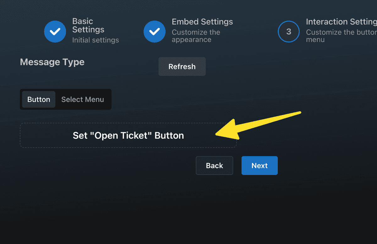 Creating a Ticket Bot Panel